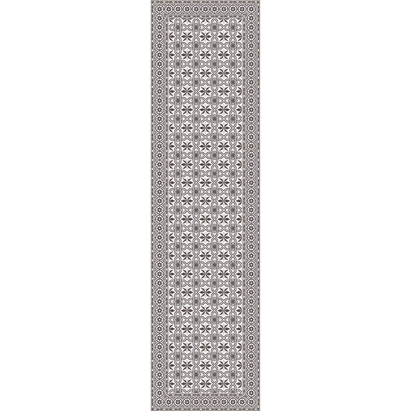 Tapis vinyle Camile taupe - 80x300 cm - Vente Privée Floorart - BAZARCHIC