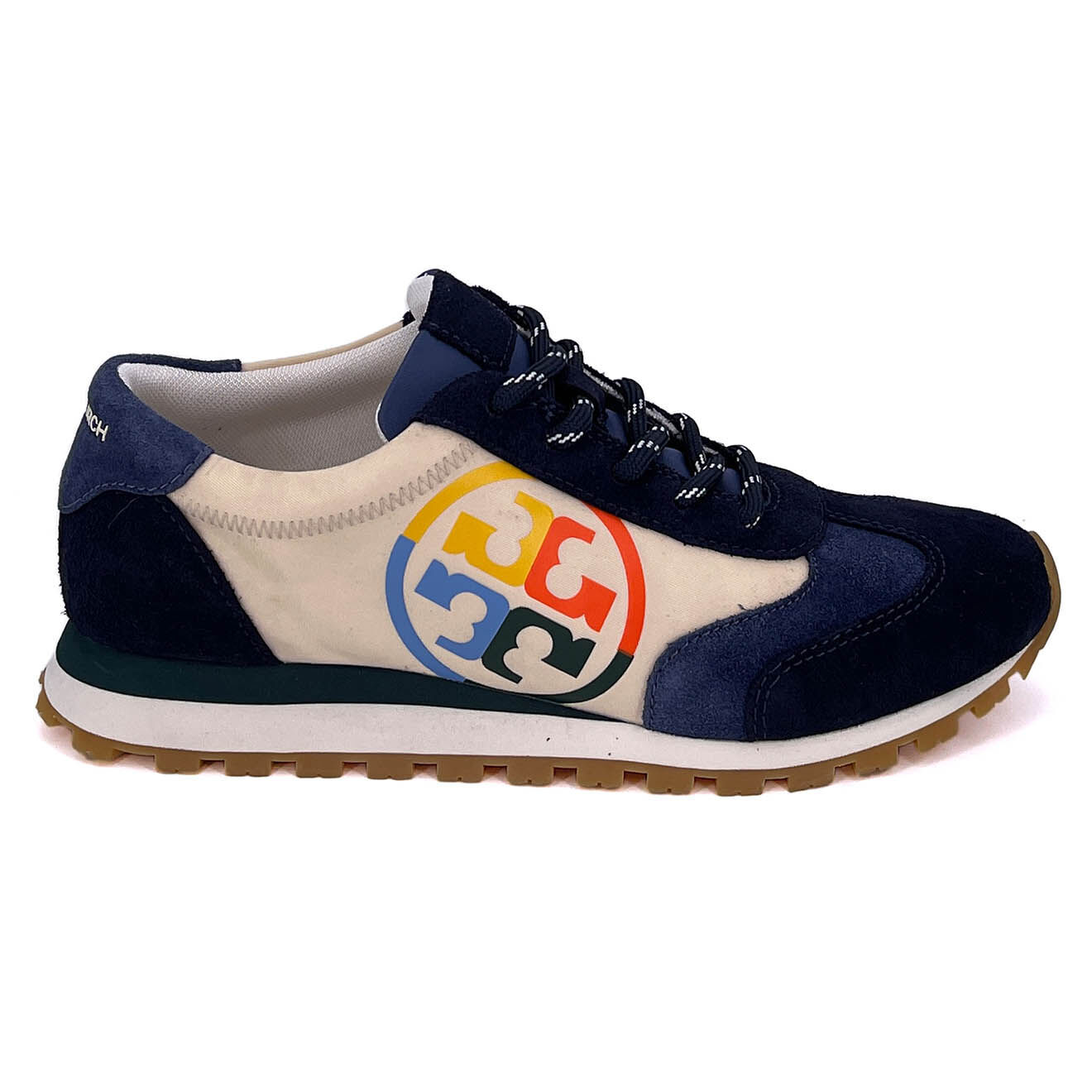 Baskets Mona bleu/crème - Vente privée Tory burch - BazarChic