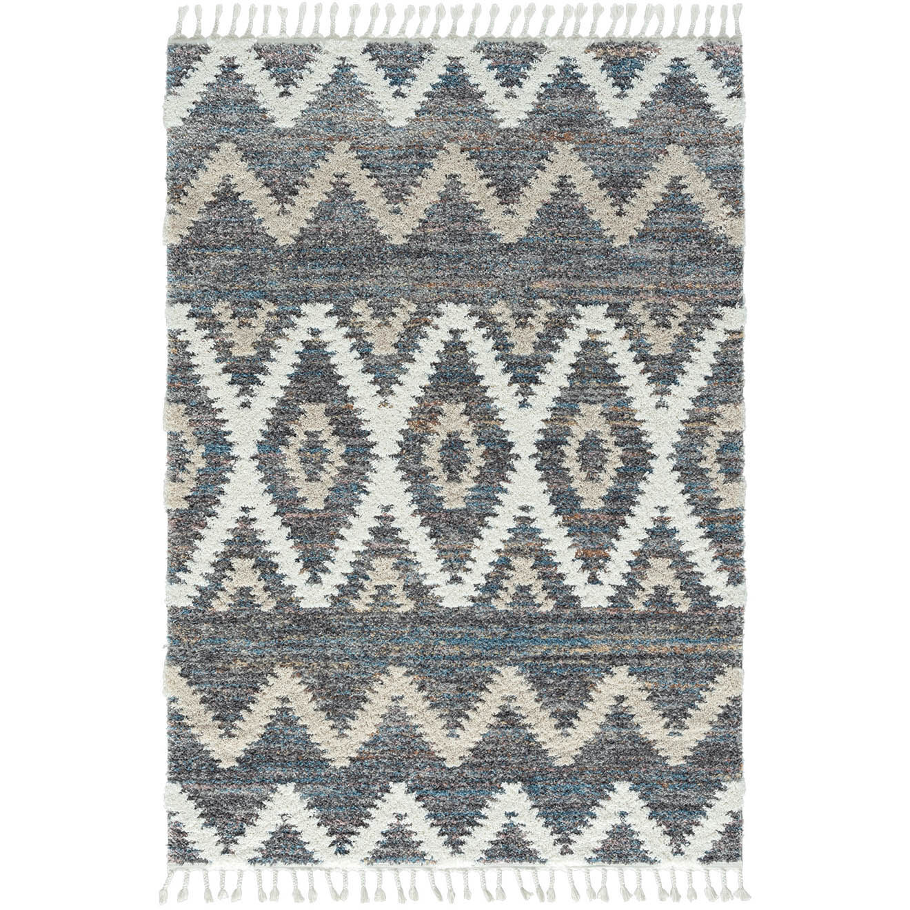 Tapis Honoré 411 gris - 200x290 cm - Vente privée Nazar Rugs - BazarChic