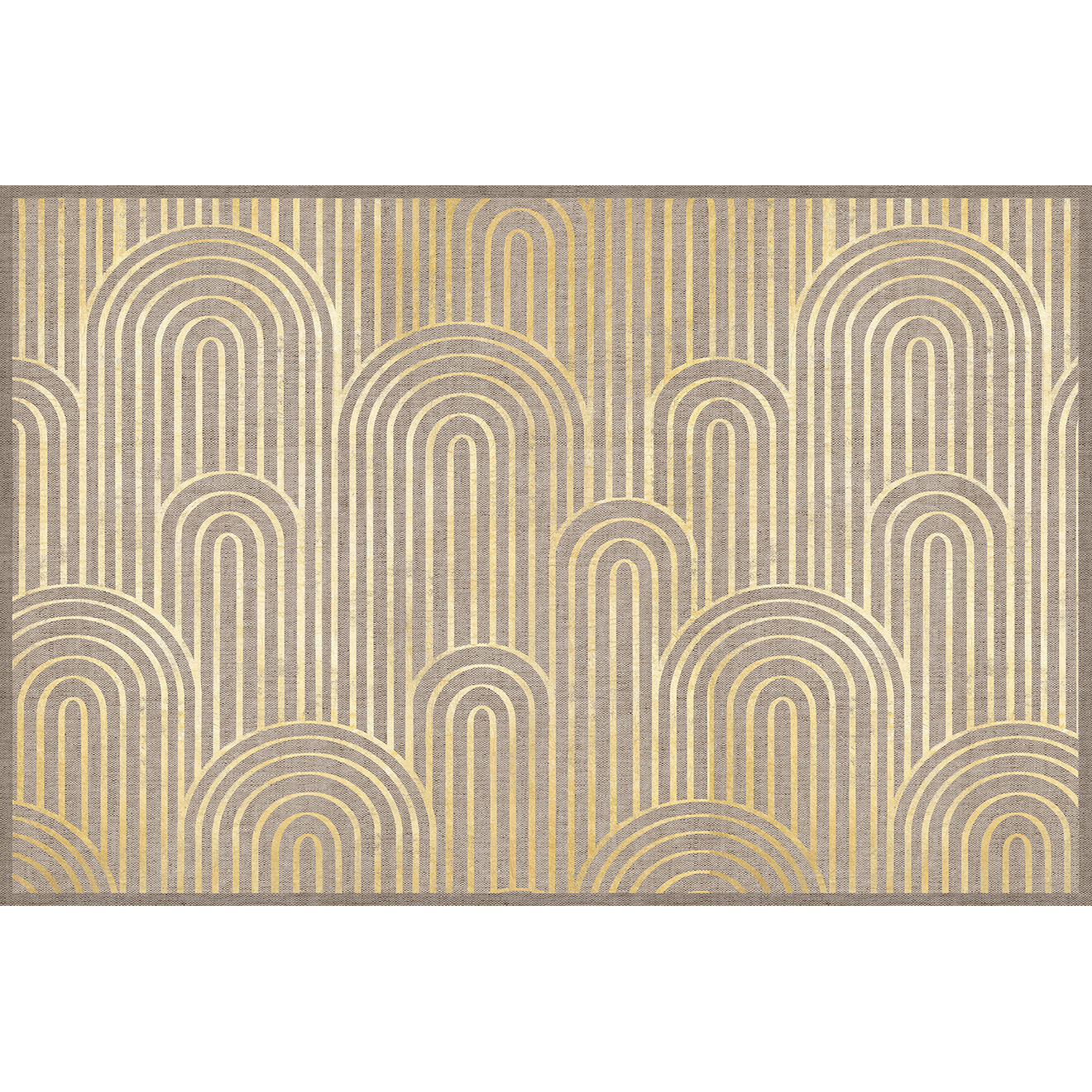 Tapis vinyle Arches dorées Naturelles multicolore - 66x100 cm - Vente ...
