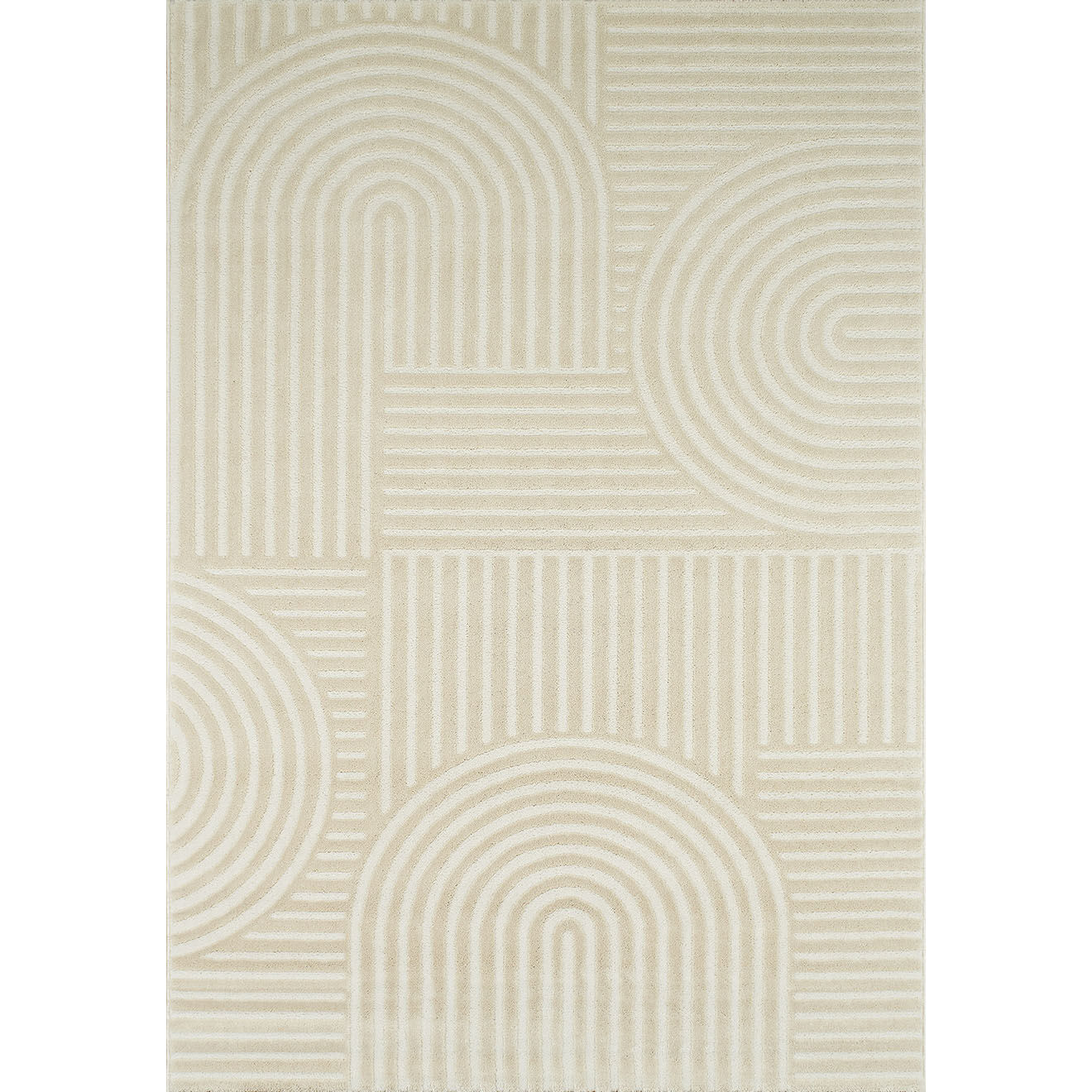 Tapis Bianca 163 crème - 200x290 cm - Vente privée Nazar Rugs - BazarChic