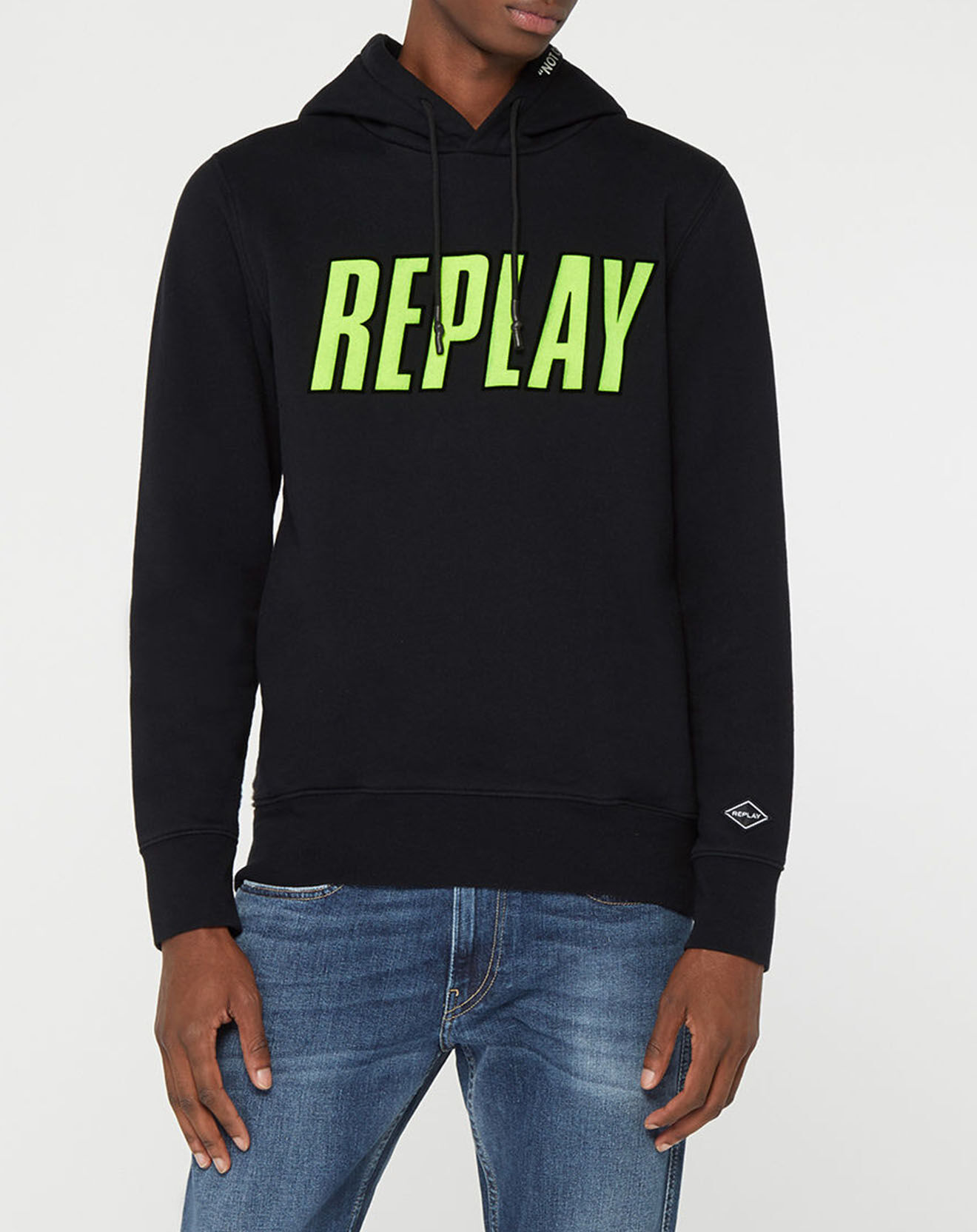 Sweat 100% Coton Bio Logo Central Sport noir - Vente Privée Replay ...