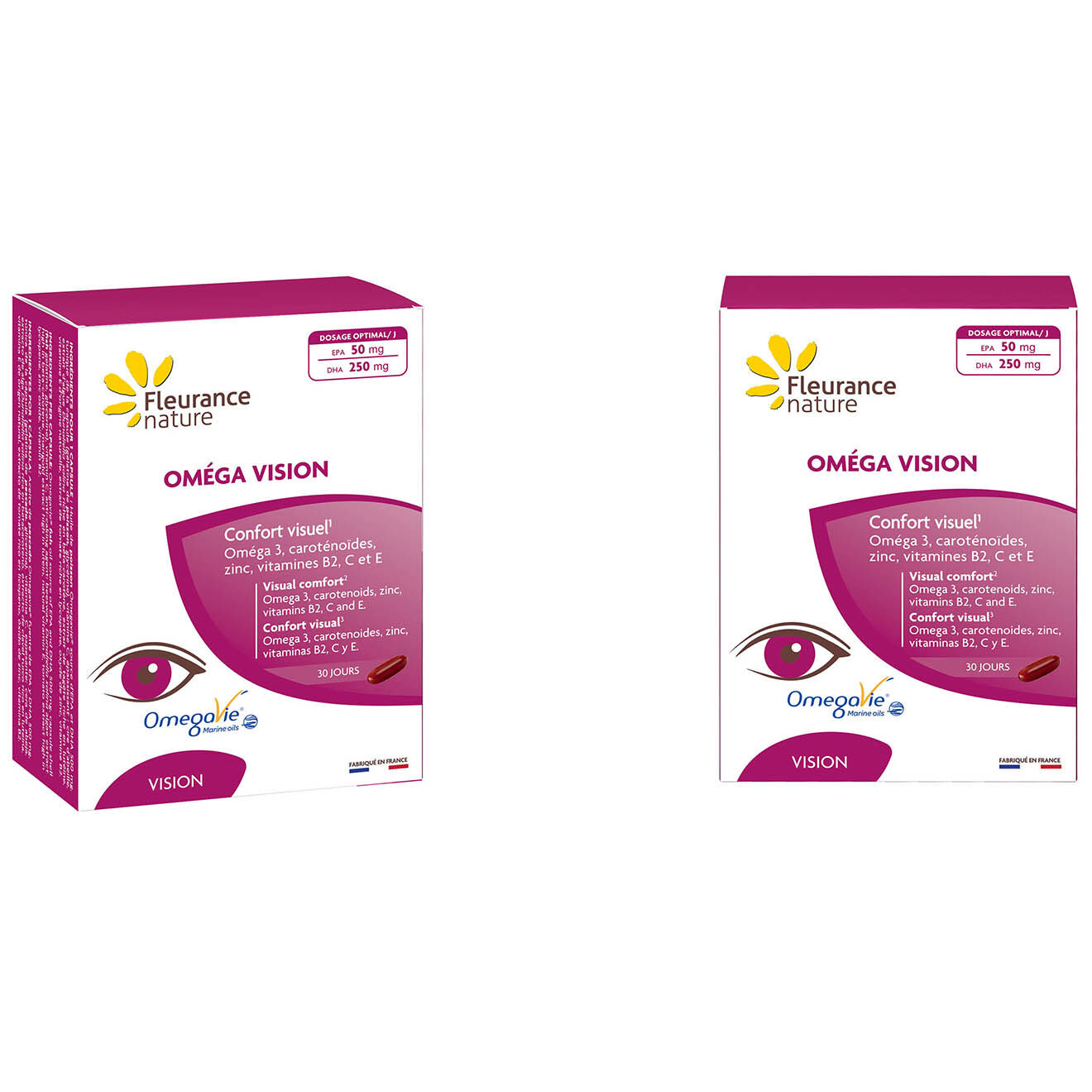 2 Boîtes Oméga Vision de 30 capsules - Vente privée Fleurance Nature ...