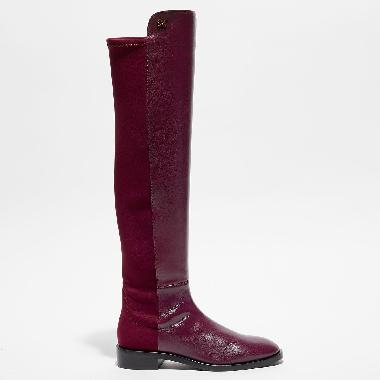 Bottes en Cuir bi-matière Keelan City cranberry - Vente privée Stuart ...