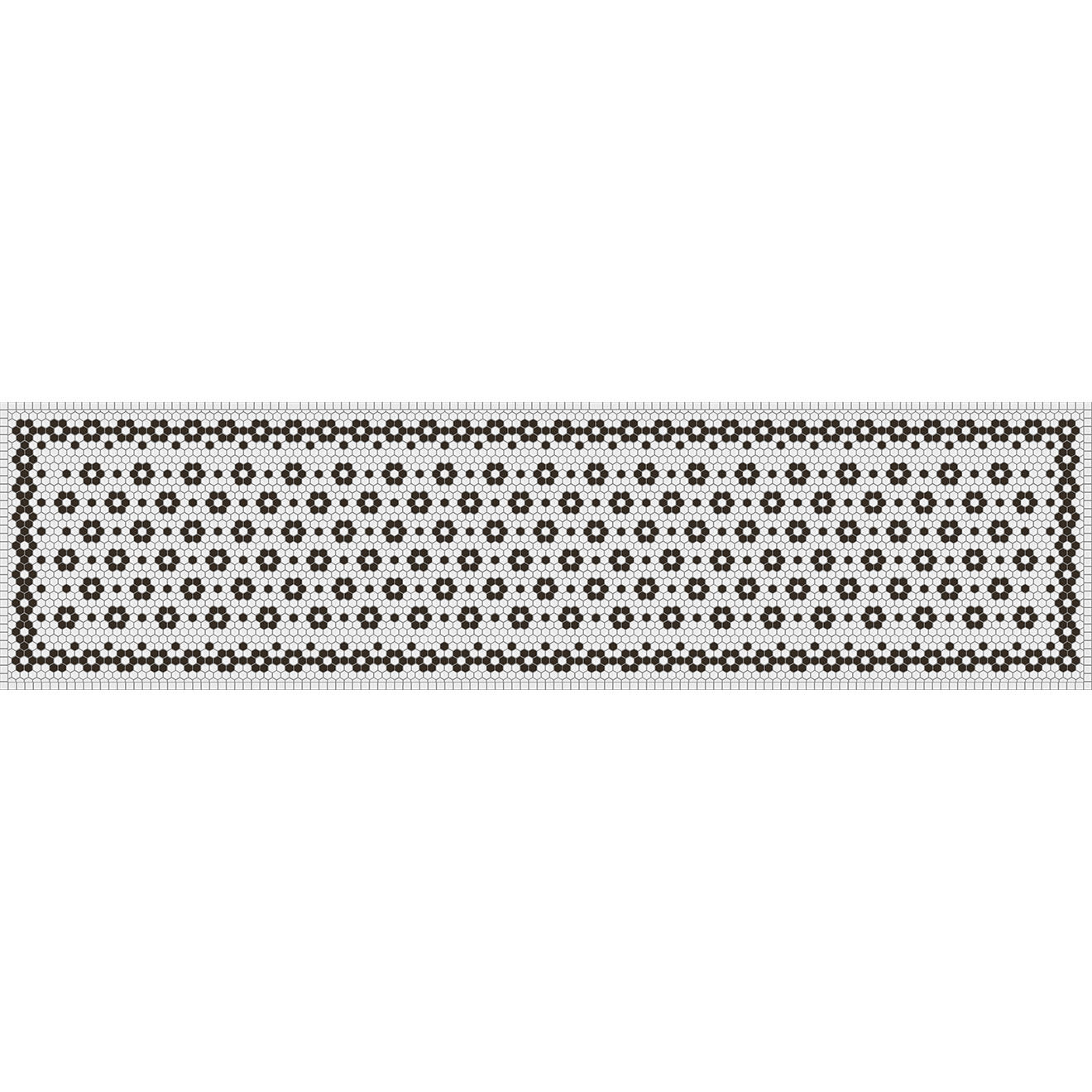 Tapis Becky multicolore - 66x250 cm - Vente Privée Floorart - Bazarchic