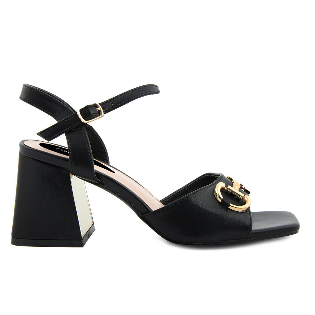 Sandales Ocho noires - Talon 8 cm - Vente privée Lab78 - BazarChic