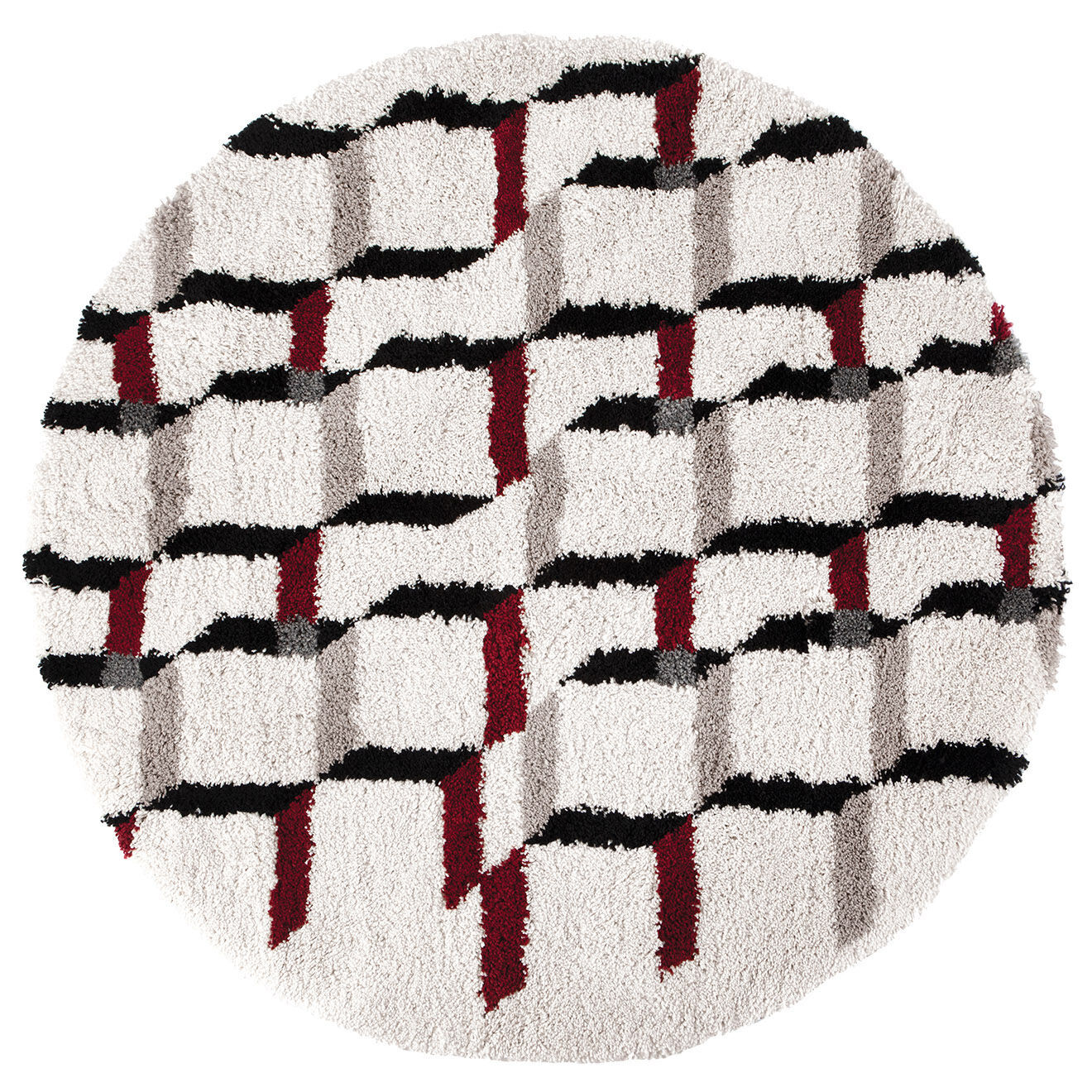 Tapis Erika neige - D. 160 cm - Vente privée Vivaraise - BazarChic