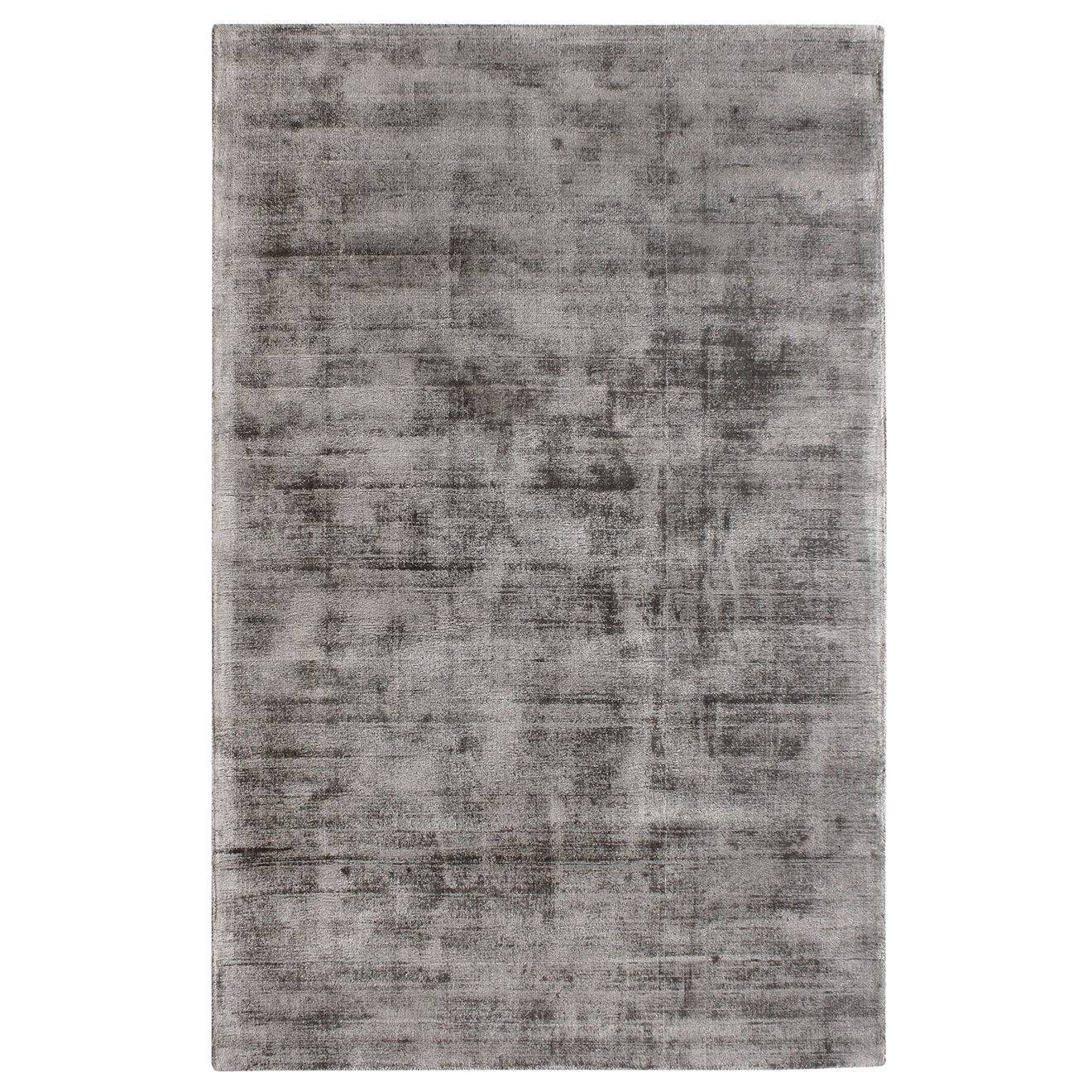 Tapis rectangulaire Nate Viscose gris anthracite - 160x230 cm - Vente ...