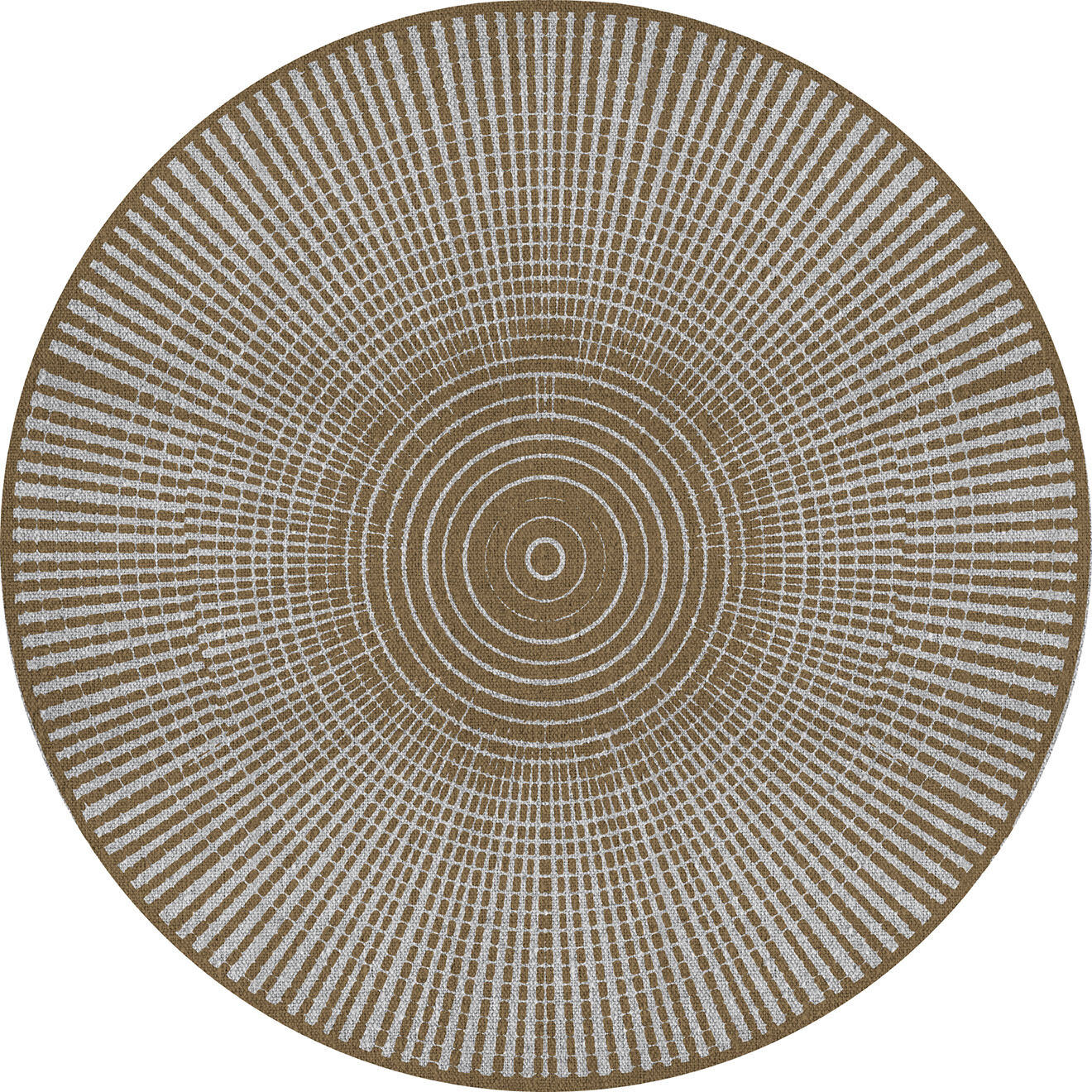 Tapis extérieur/intérieur Hanoi marron- D.200 cm - Vente Privée ...