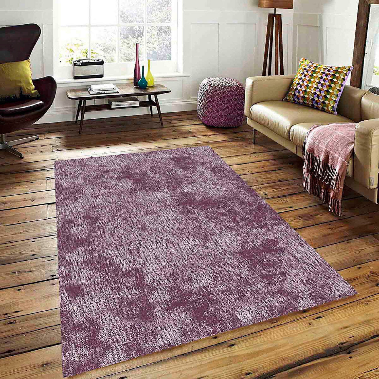 Tapis Uni blanc/rouge - Vente Privée Conceptum - BAZARCHIC