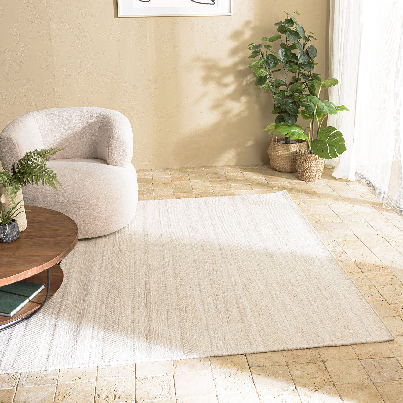 Tapis en Laine texturée Sacha beige - 230x160 cm - Vente Privée ...