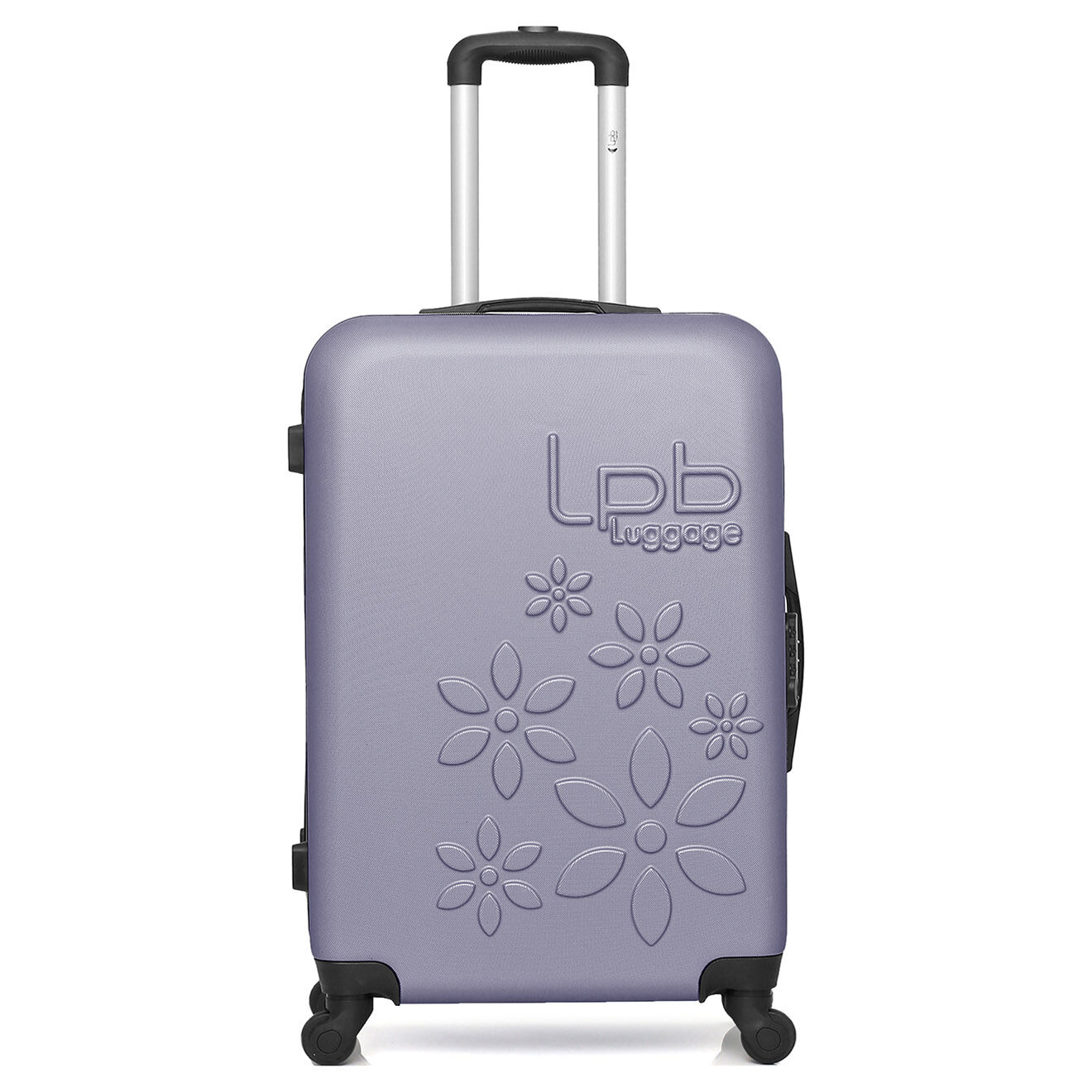 Valise Moyen Séjour 4 roues simples Eleonor 65 cm violette - Vente ...