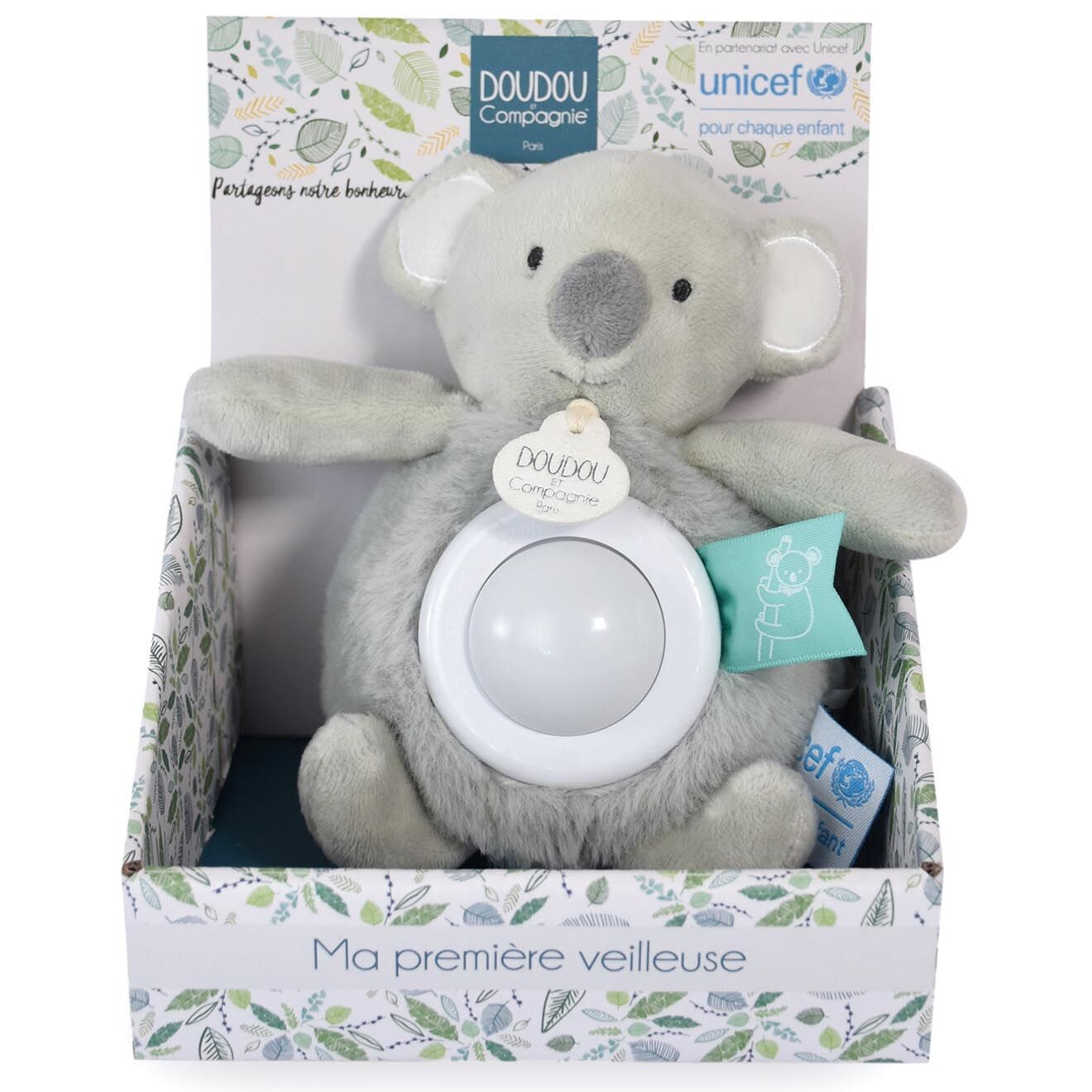 Veilleuse Koala grise - Vente privée Doudou et Compagnie - BazarChic