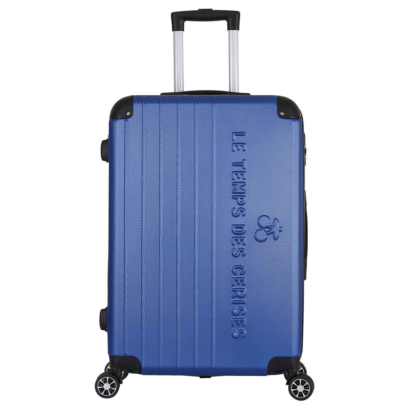 Valise Cabine 4 roues doubles Bari 55 cm bleue - Vente Privée Le Temps ...
