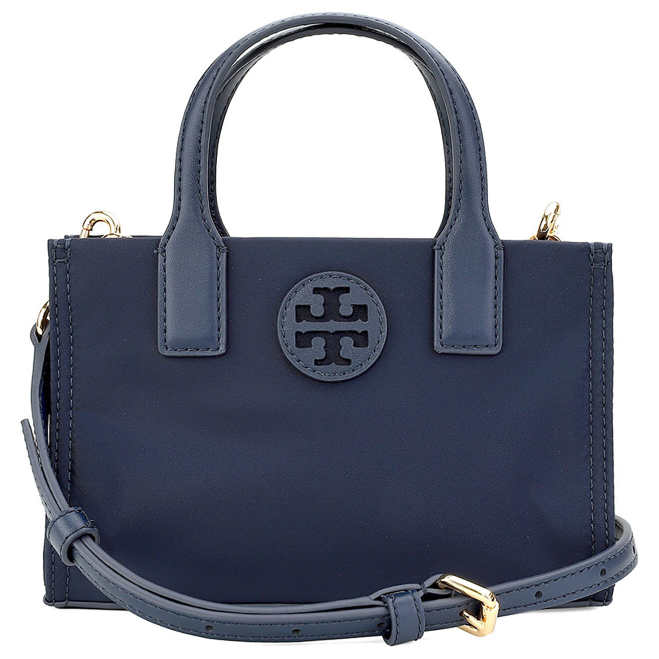 Sac à main Ella en nylon bleu marine - 18x7x11 cm - Vente privée Tory Burch - BazarChic