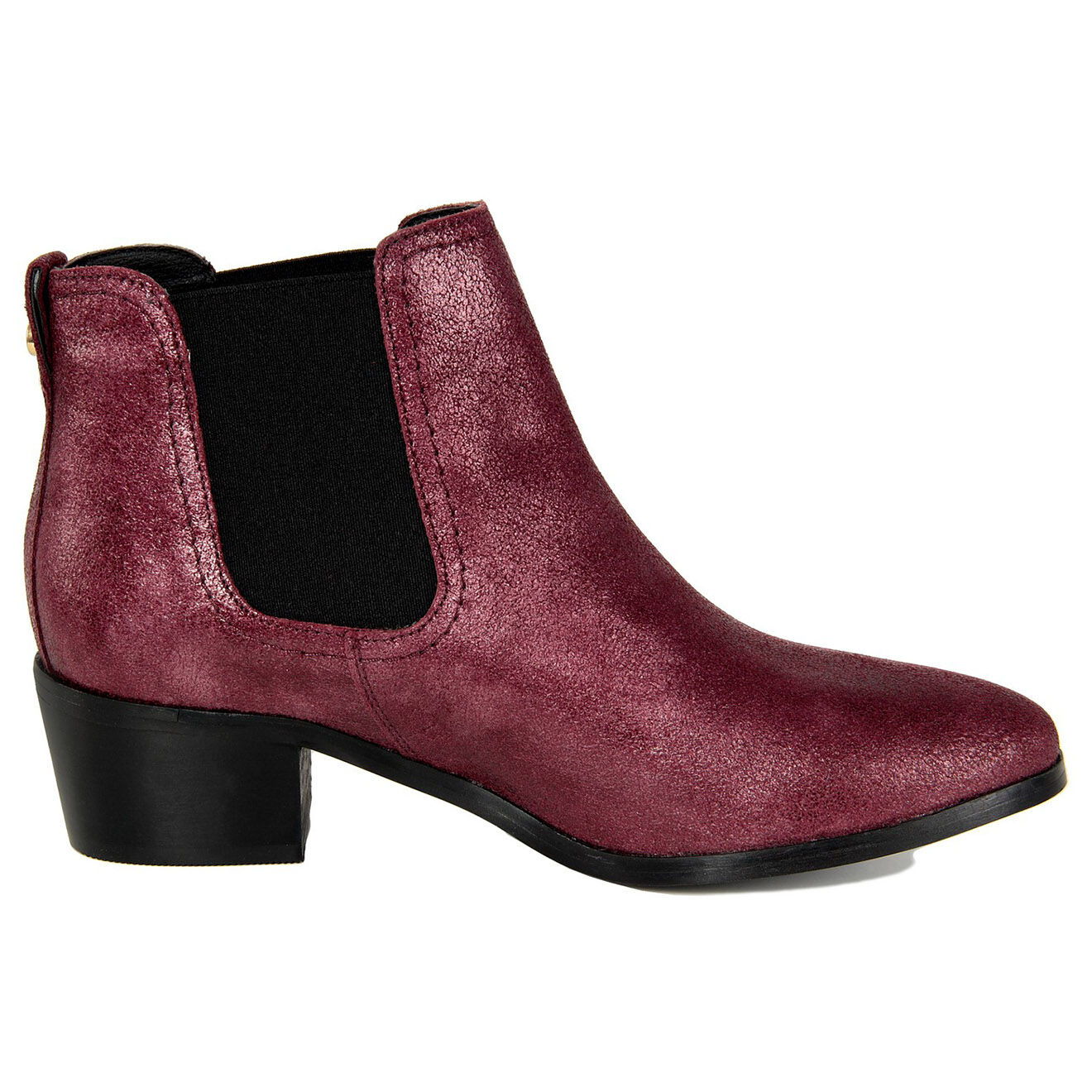 Bottines en Cuir Alma rouges - Vente privée Bluetag - BazarChic