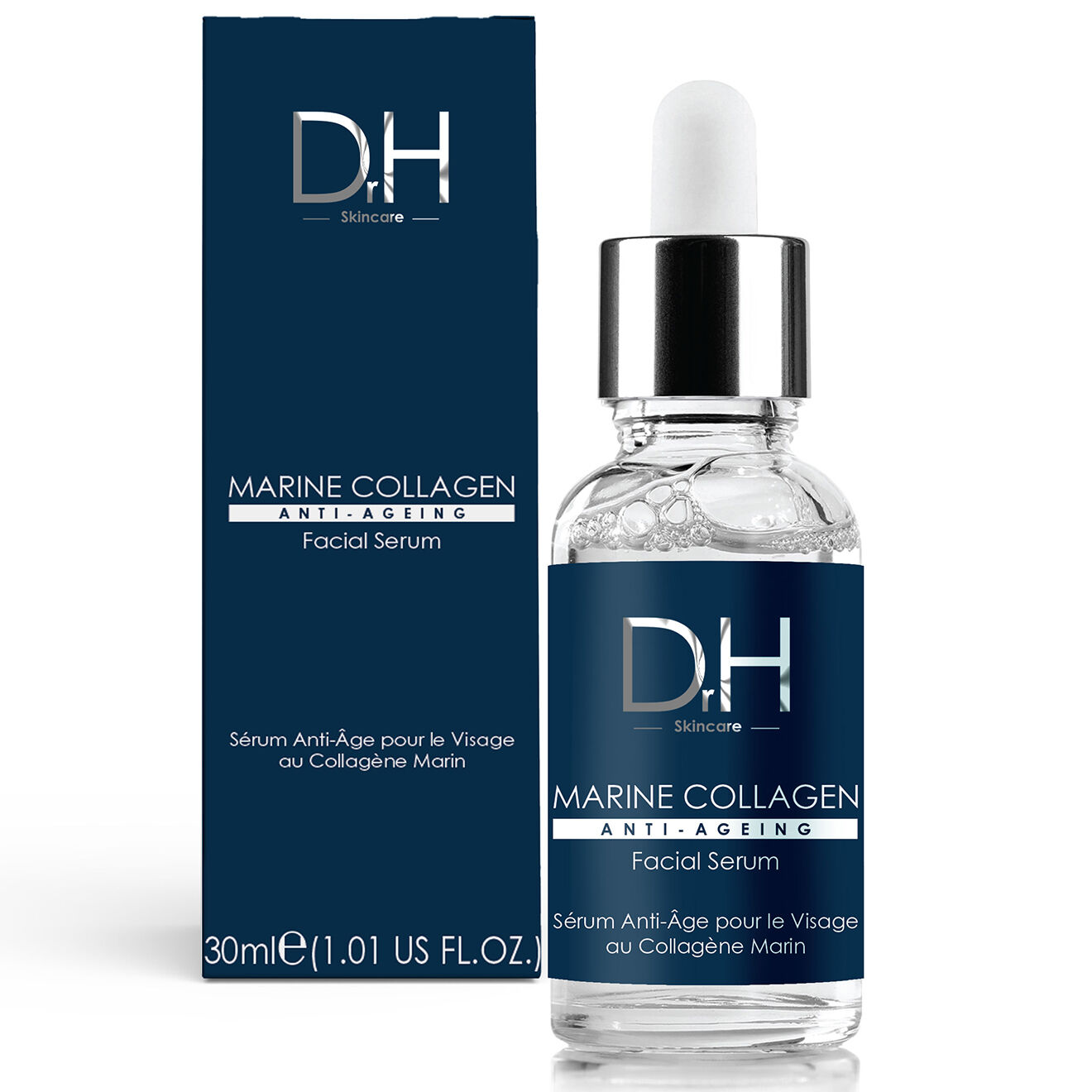Sérum pour le Visage au Collagène Marin - 60 ml - Vente privée Dr. H - BazarChic