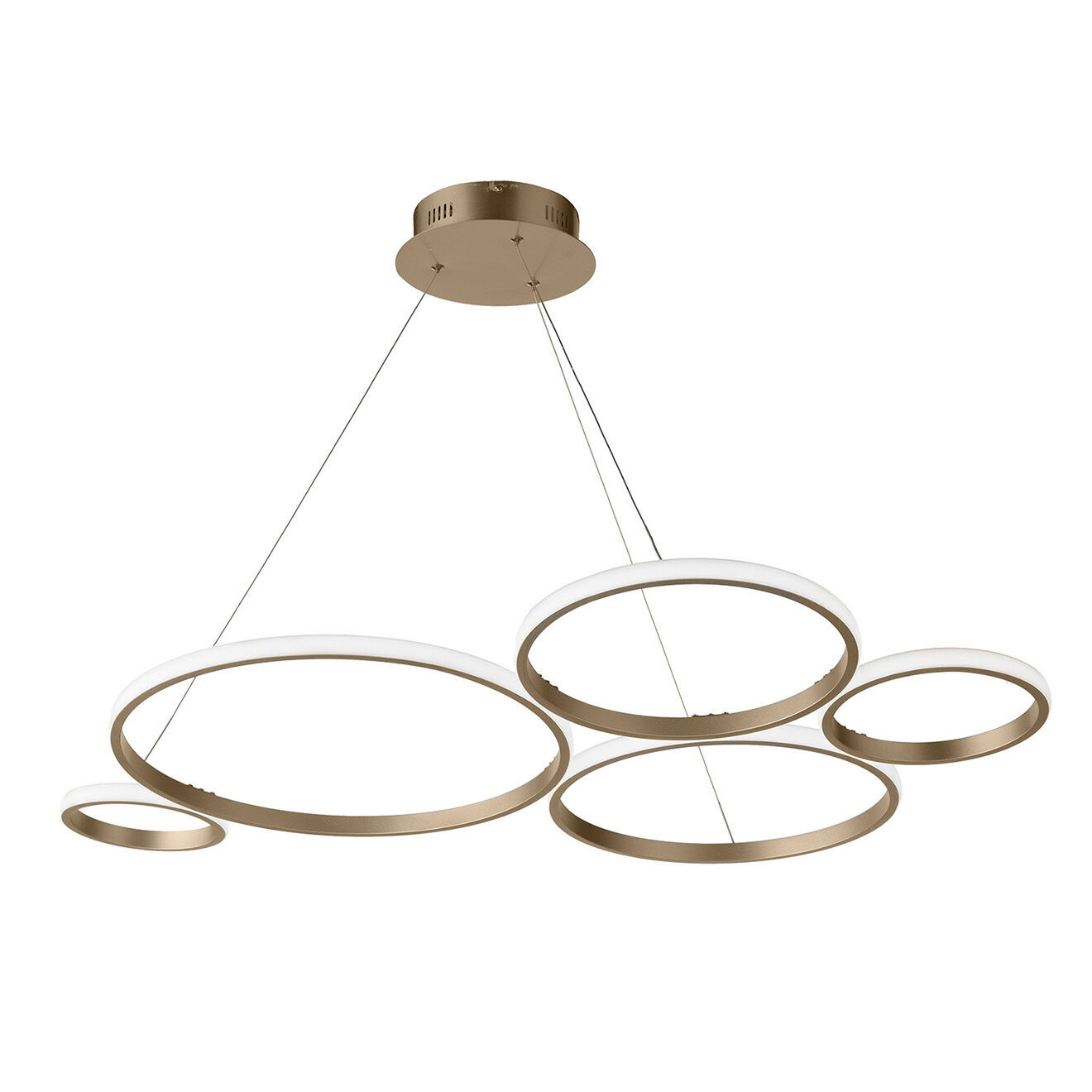 Lampe à suspension à Pois dorée - 108xx150 cm - Vente privée Ondaluce ...