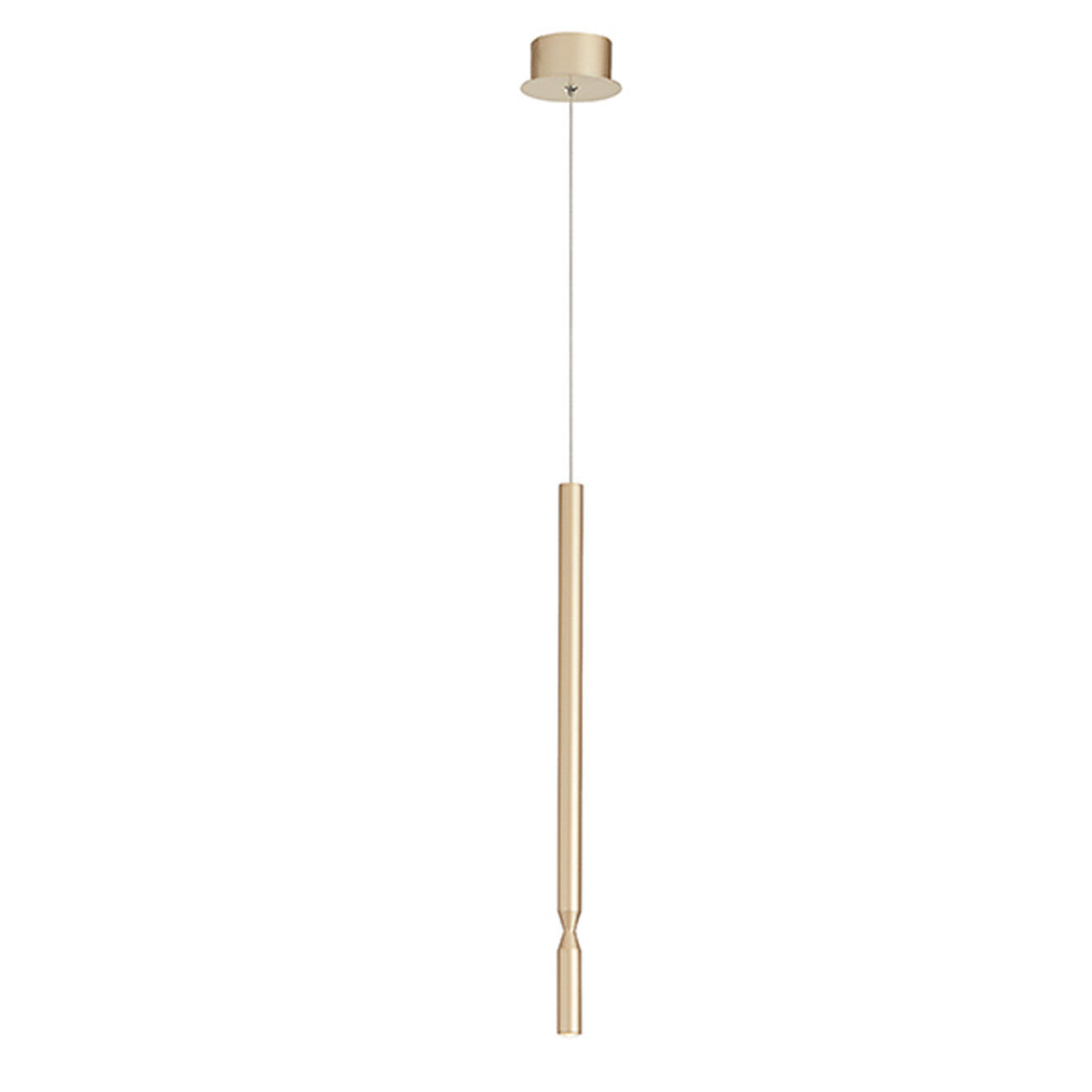 Lampe à suspension Tubic dorée - 10x10x54 cm - Vente privée Ondaluce ...