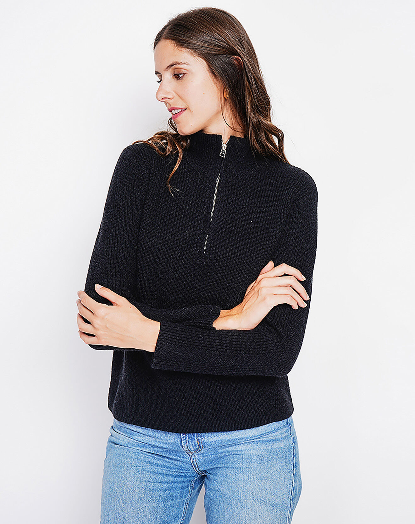 Pull Sofia noir - Vente privée William de Faye - BazarChic