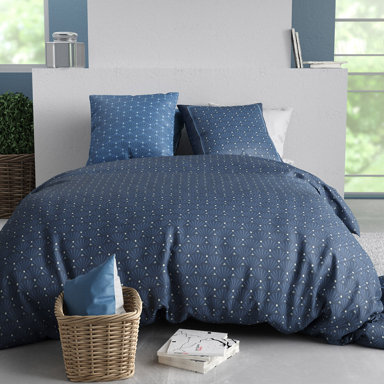 Parure Housse de Couette Azura multicolore - Vente Privée Baton Rouge ...