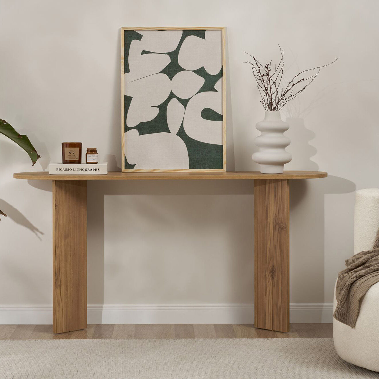 Console Sira chêne - 150x75x35 cm - Vente privée Homitis - BazarChic