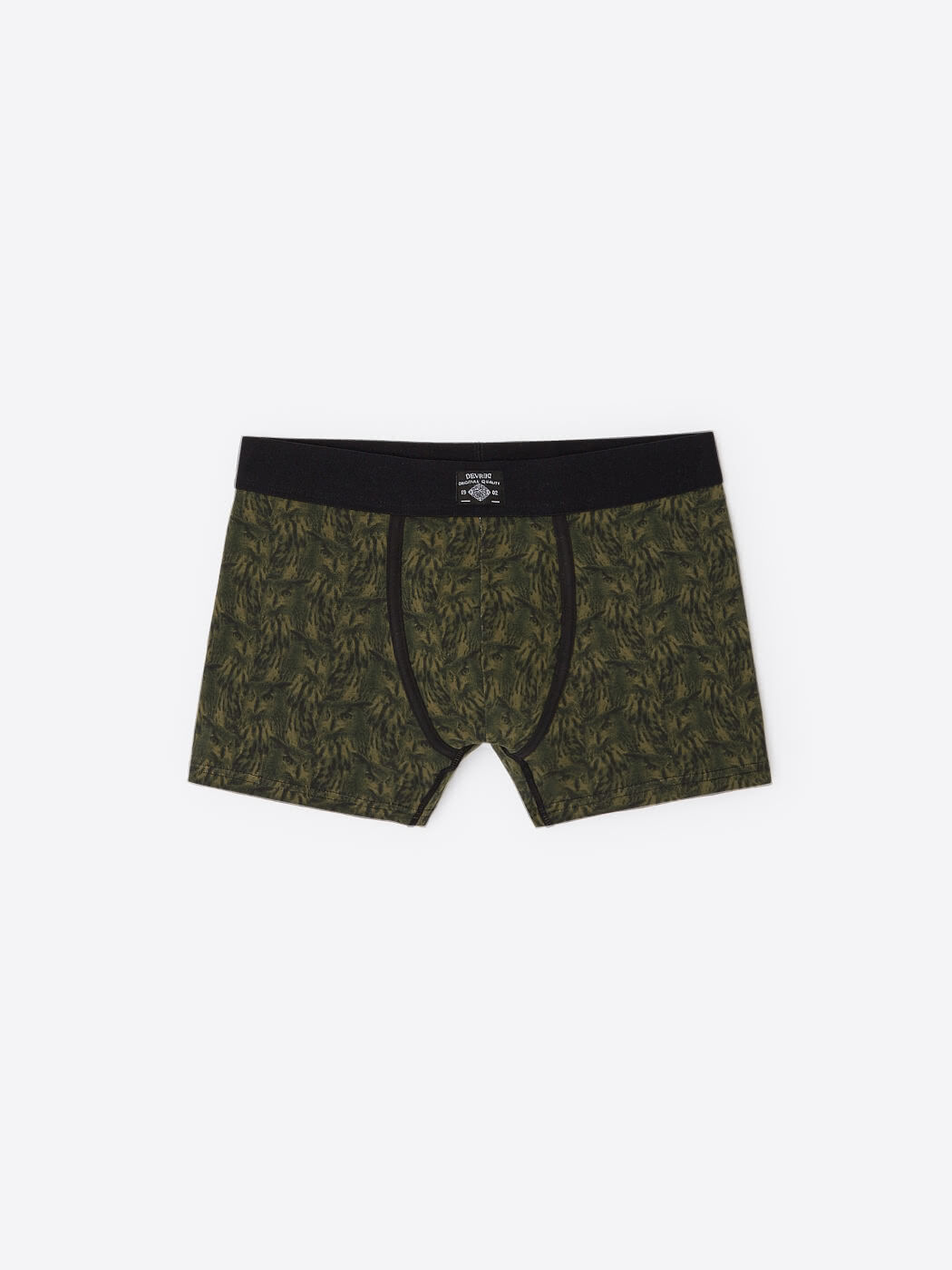 Boxer fantaisie en coton kaki - Vente Privée Devred - BAZARCHIC