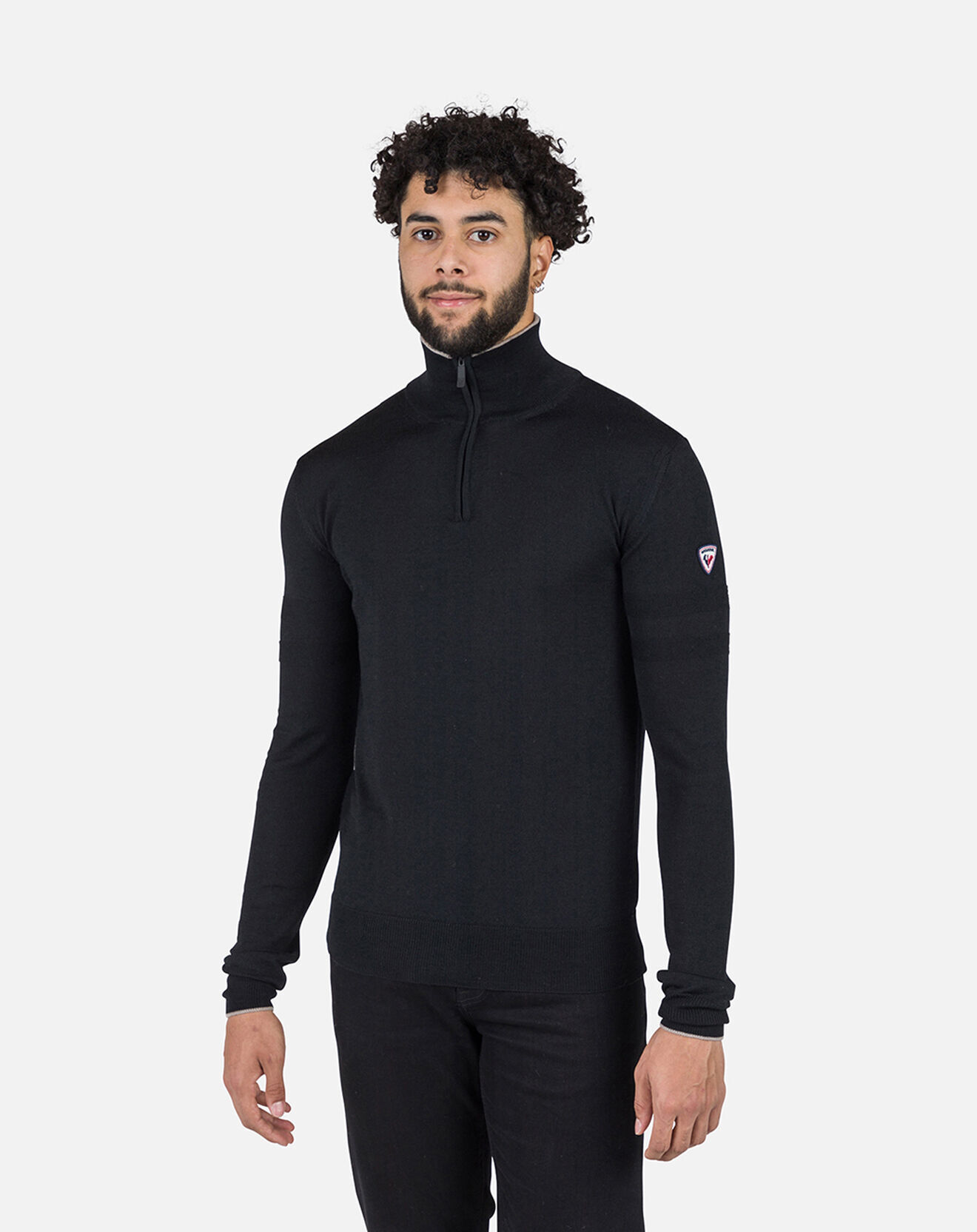 Pull 100% Laine Mérinos Rayé Hz Nouveau noir - Vente Privée Rossignol ...
