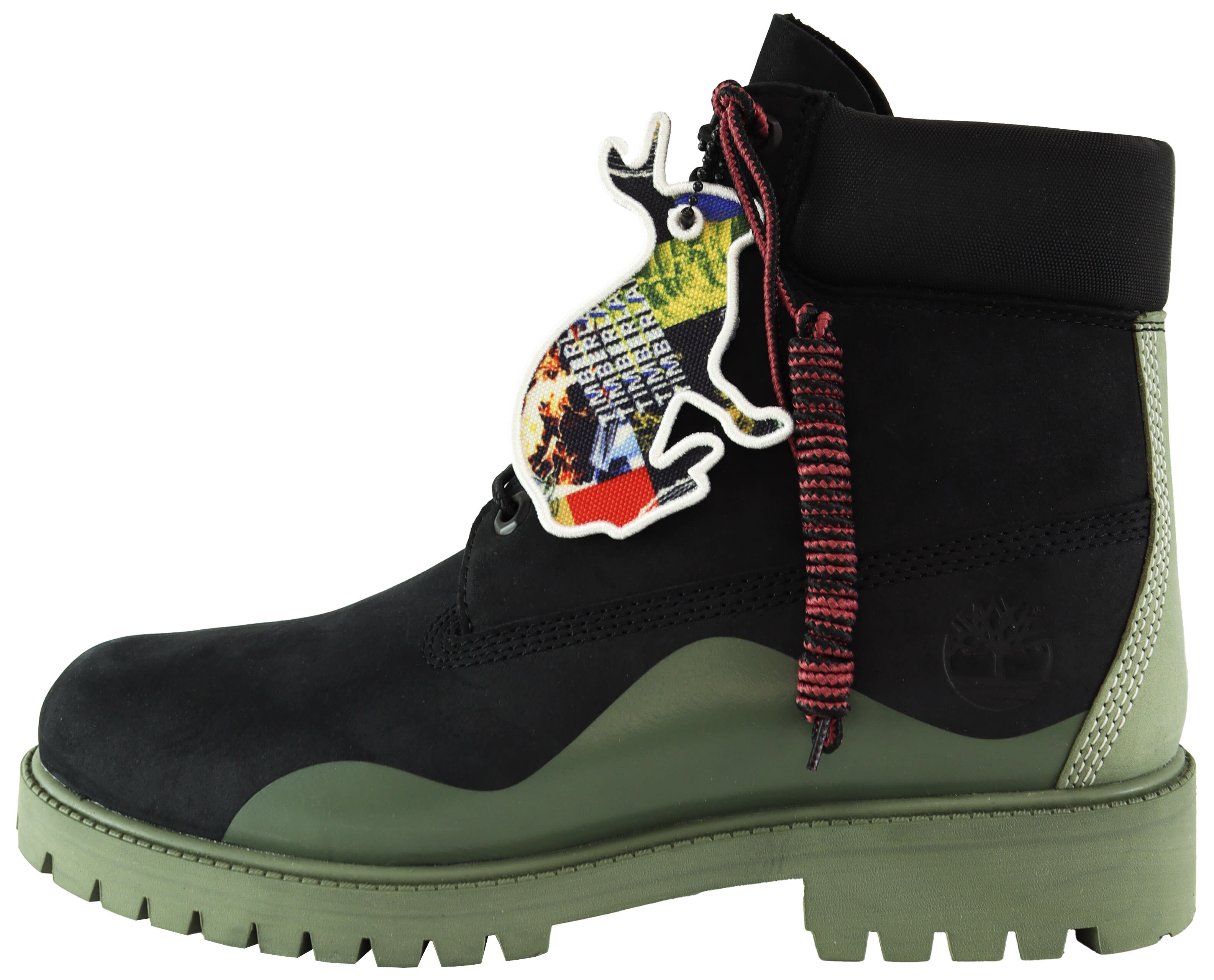 Boots en Cuir premium imperméables noir/vert - Vente Privée Timberland ...