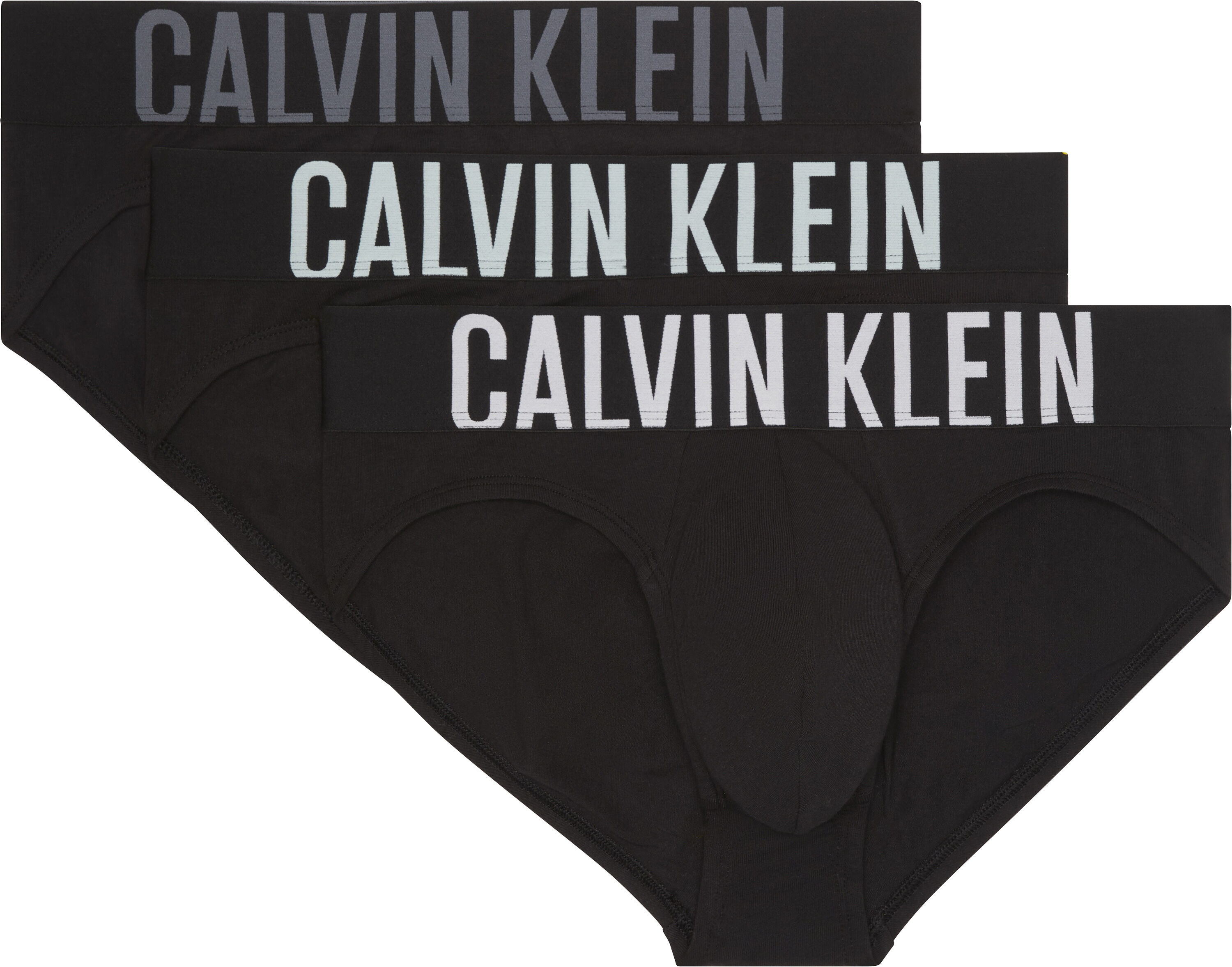 Lot de 3 slips corps noirs avec blanc aérien - Vente Privée Calvin ...