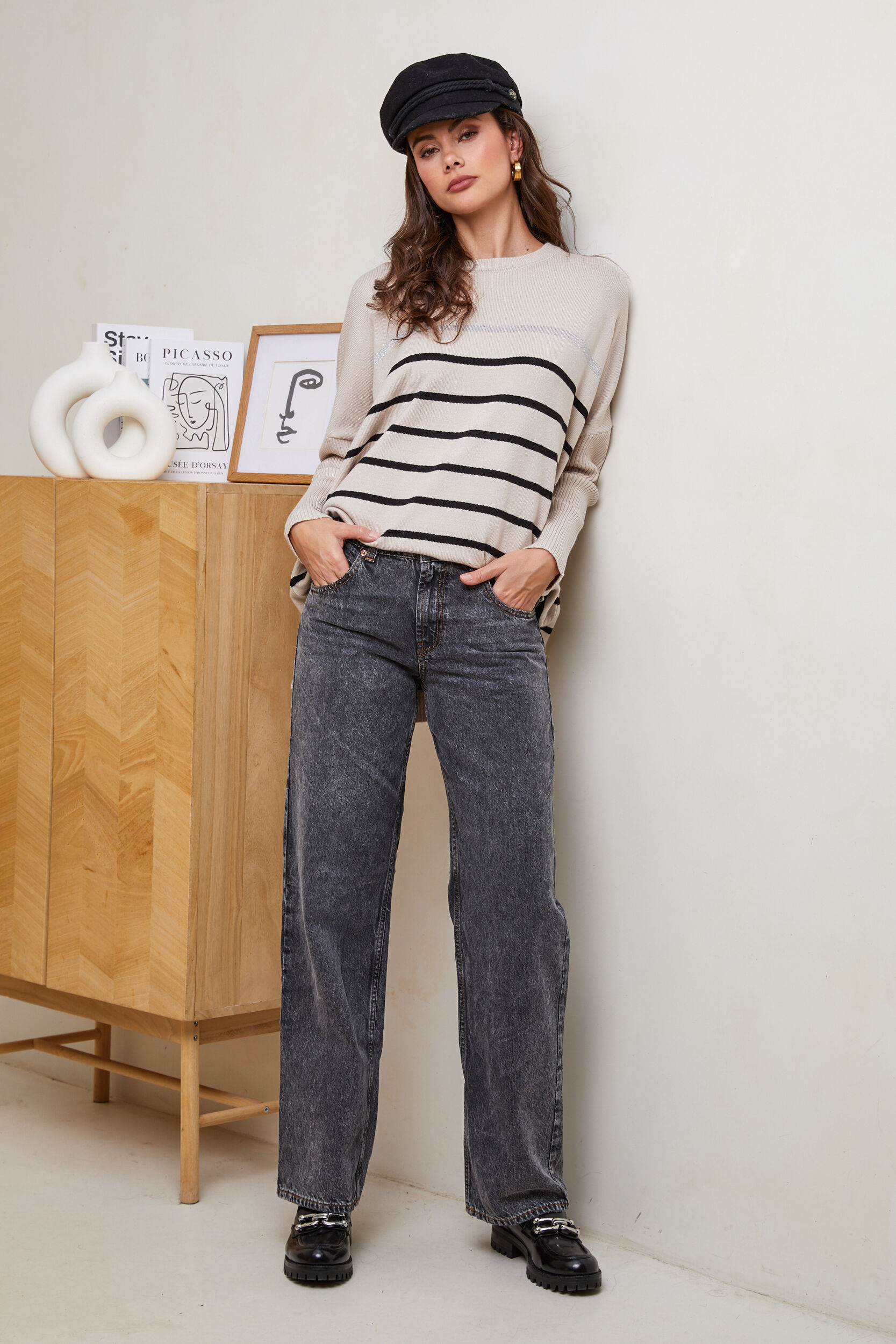 Pull en Laine mélangée Vana Beige - Vente Privée Soft Cashmere - Bazarchic