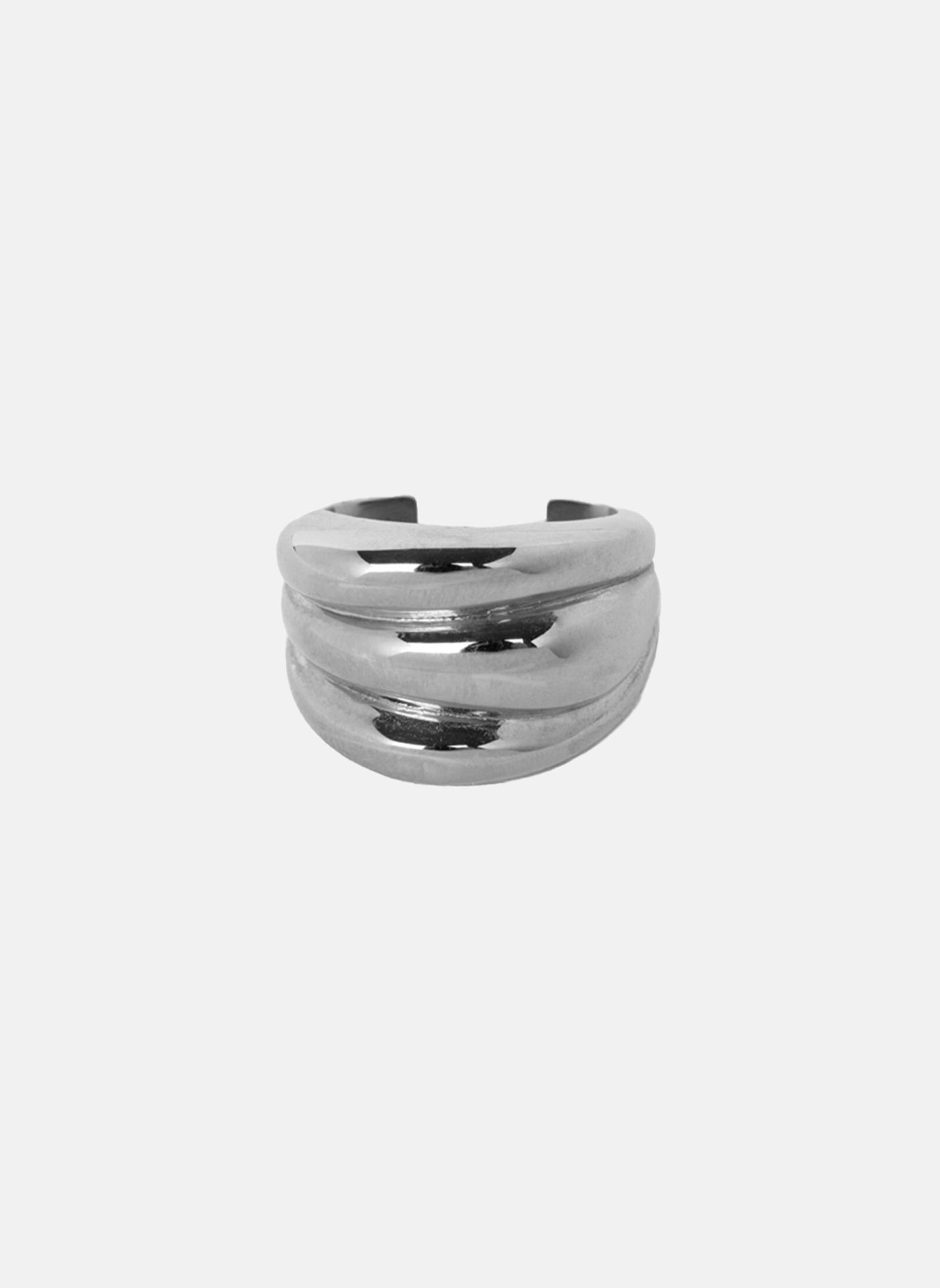 Bague Amorpha argentée - Vente Privée AEC Paris - BAZARCHIC
