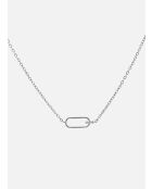 Collier Hades argenté/Blanc - Vente Privée AEC Paris - BAZARCHIC