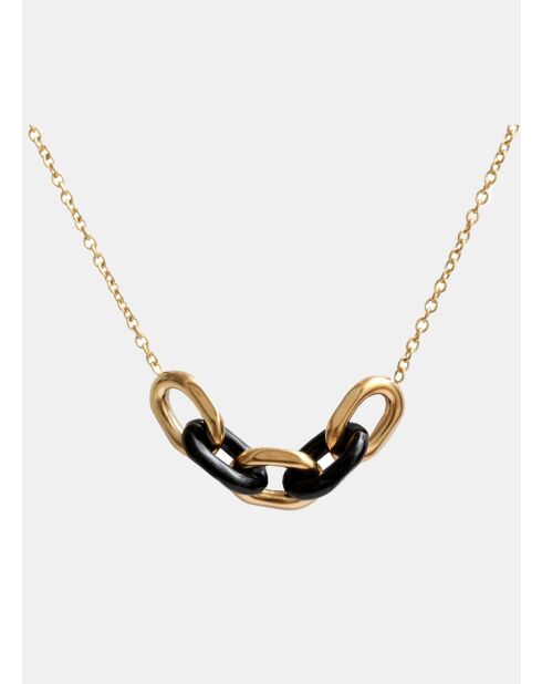 Collier Tiria doré/Noir - Vente Privée AEC Paris - BAZARCHIC