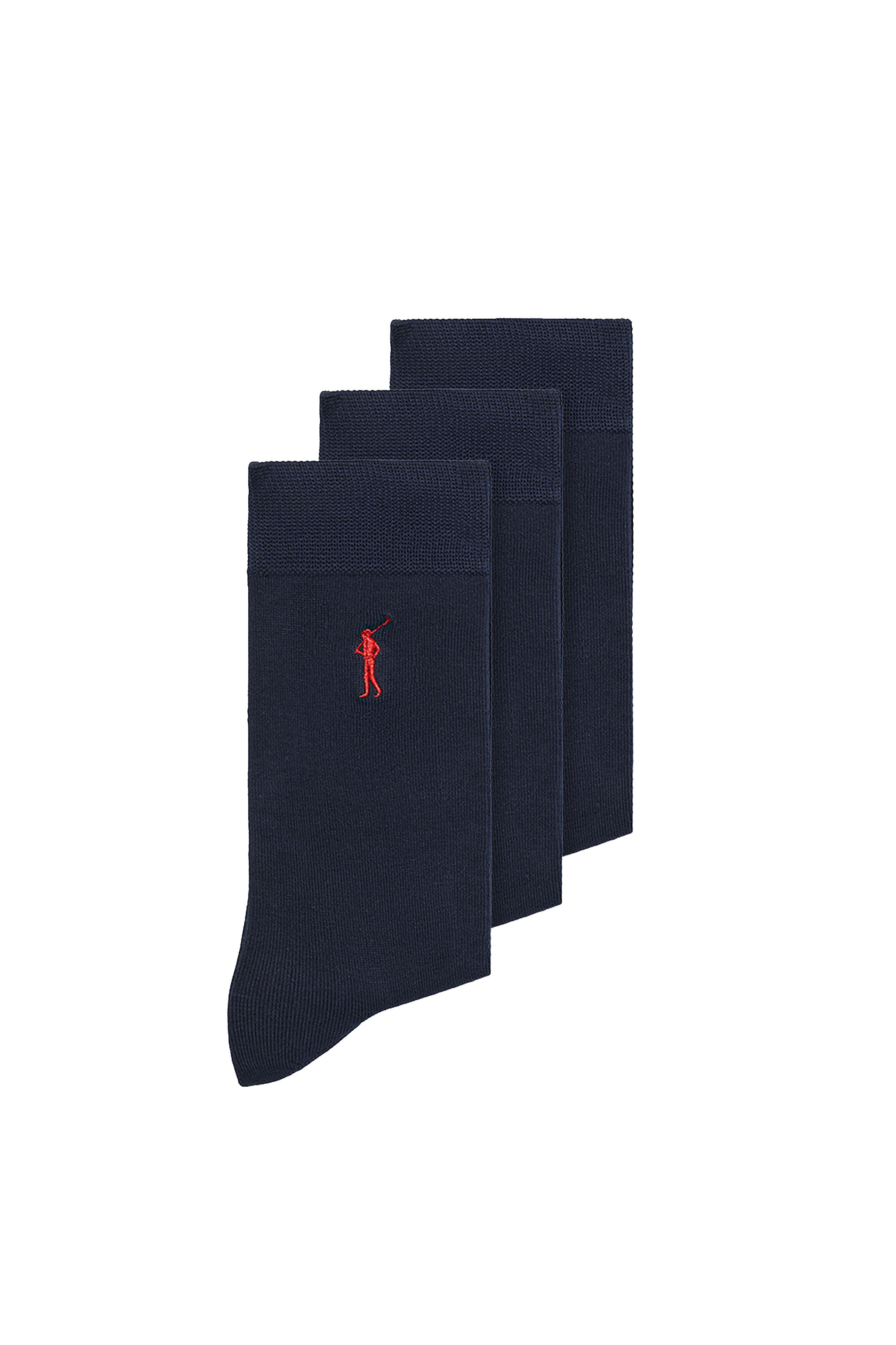 Lot de 3 chaussettes en coton Zakaria navy - Vente Privée Polo Club ...
