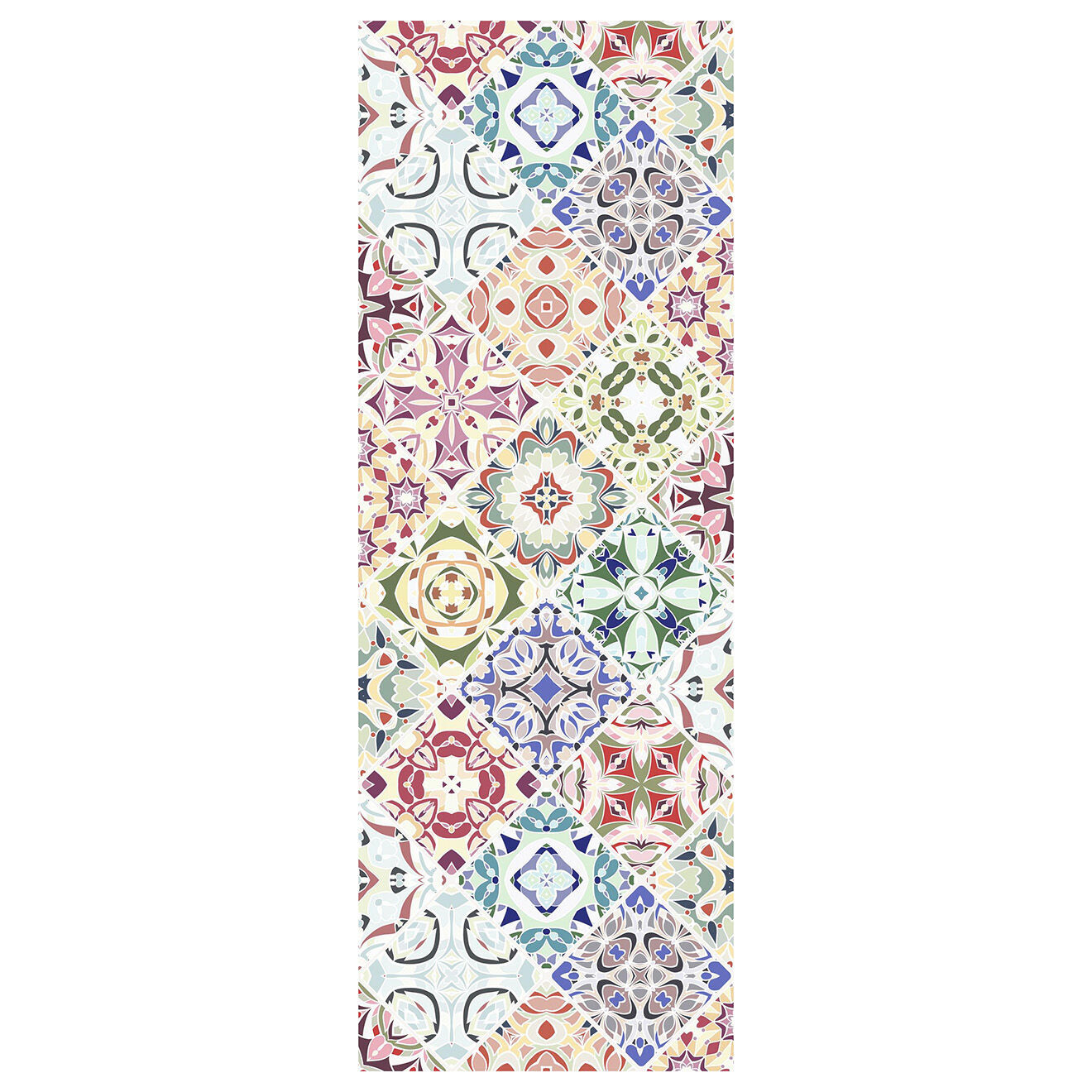 Tapis vinyle Mosaïque abstraite multicolore - 50x140 cm - Vente Privée ...